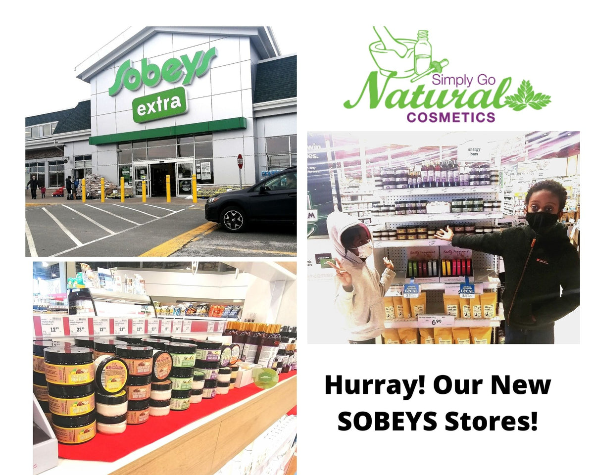 New SOBEYS Stores to find us! – Simply Go Natural Cosmetics